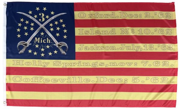 3rd Michigan Cavalry 3×5 Flag - I AmEricas Flags