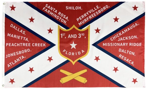1st and 3rd Florida Infantry Regiment 3×5 Flag - I AmEricas Flags