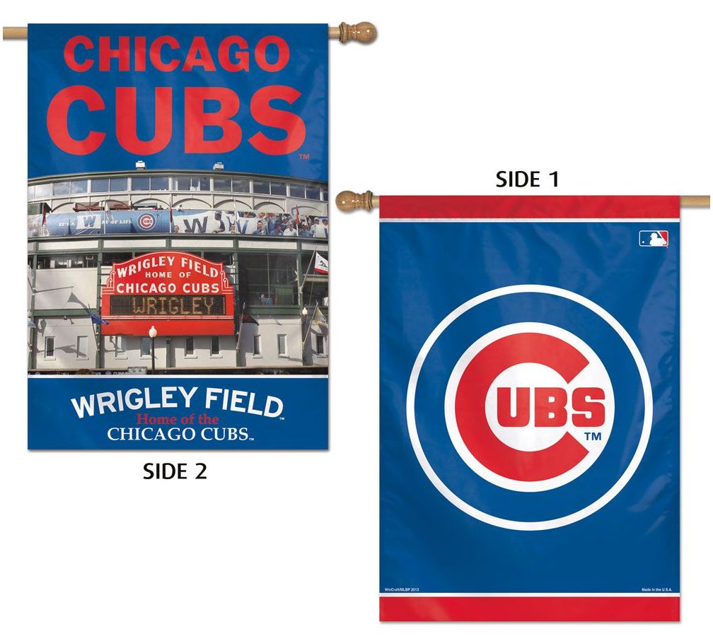 Chicago Cubs 2 Sided House Flag - I AmEricas Flags