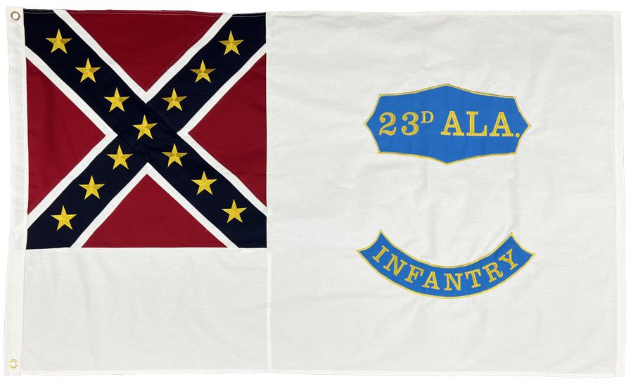 23rd Alabama Infantry Regiment Flag 3×5 Sewn Cotton - I AmEricas Flags
