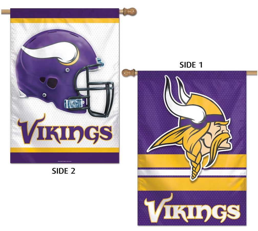 Minnesota Vikings 2 Sided House Flag - I AmEricas Flags