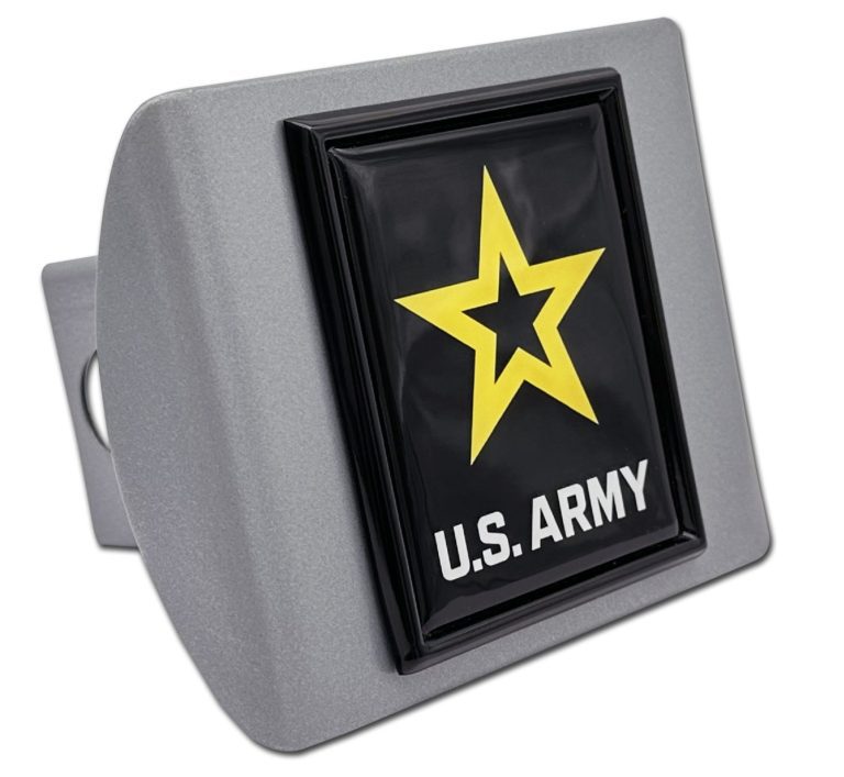 Army Green Seal Black Hitch Cover - I AmEricas Flags