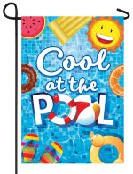 Cool at the Pool Garden Flag - I AmEricas Flags