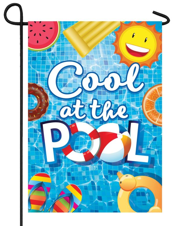 Cool at the Pool Garden Flag - I AmEricas Flags