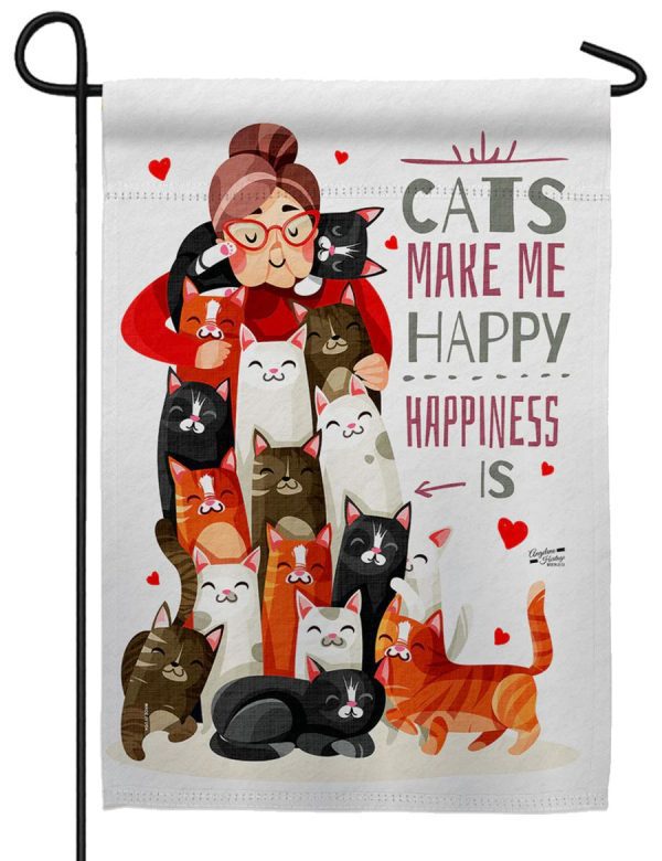 Crazy Cat Lady Sublimated Garden Flag - I AmEricas Flags