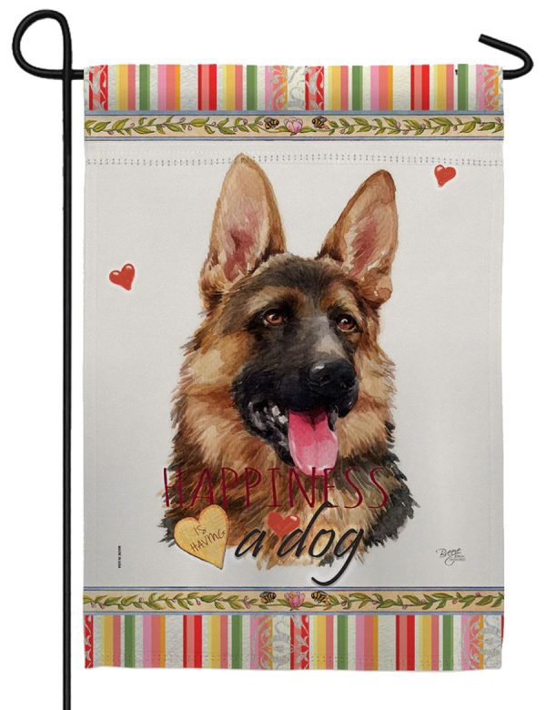 German Shepherd Sublimated Garden Flag - I AmEricas Flags