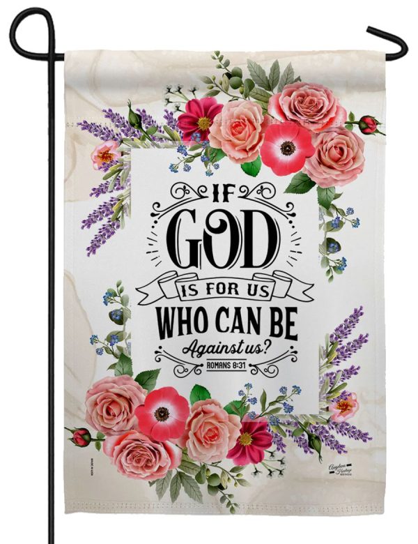 If God is for Us Sublimated Garden Flag - I AmEricas Flags