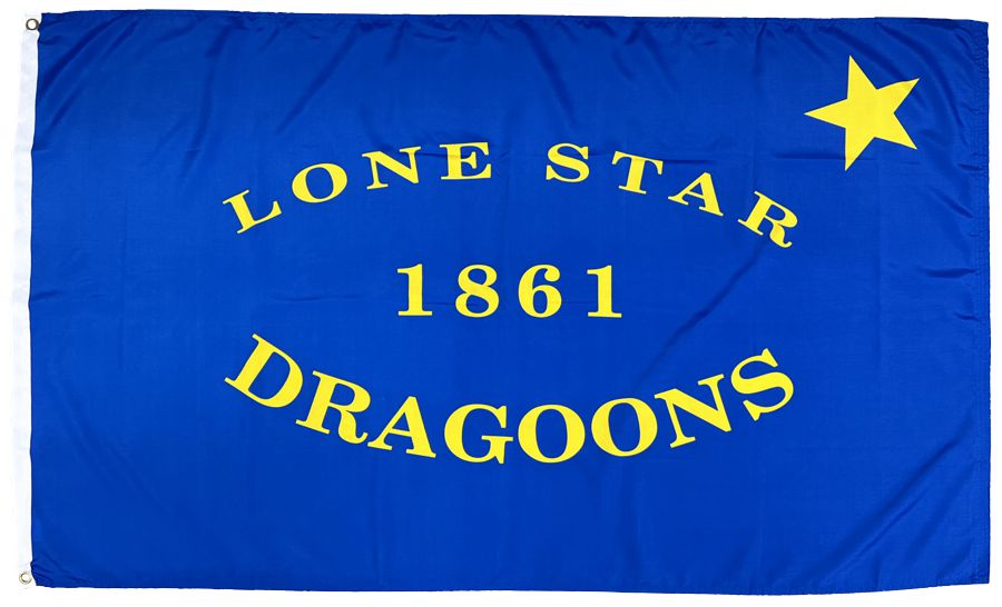 Lone Star Dragoons 3×5 Flag - I AmEricas Flags