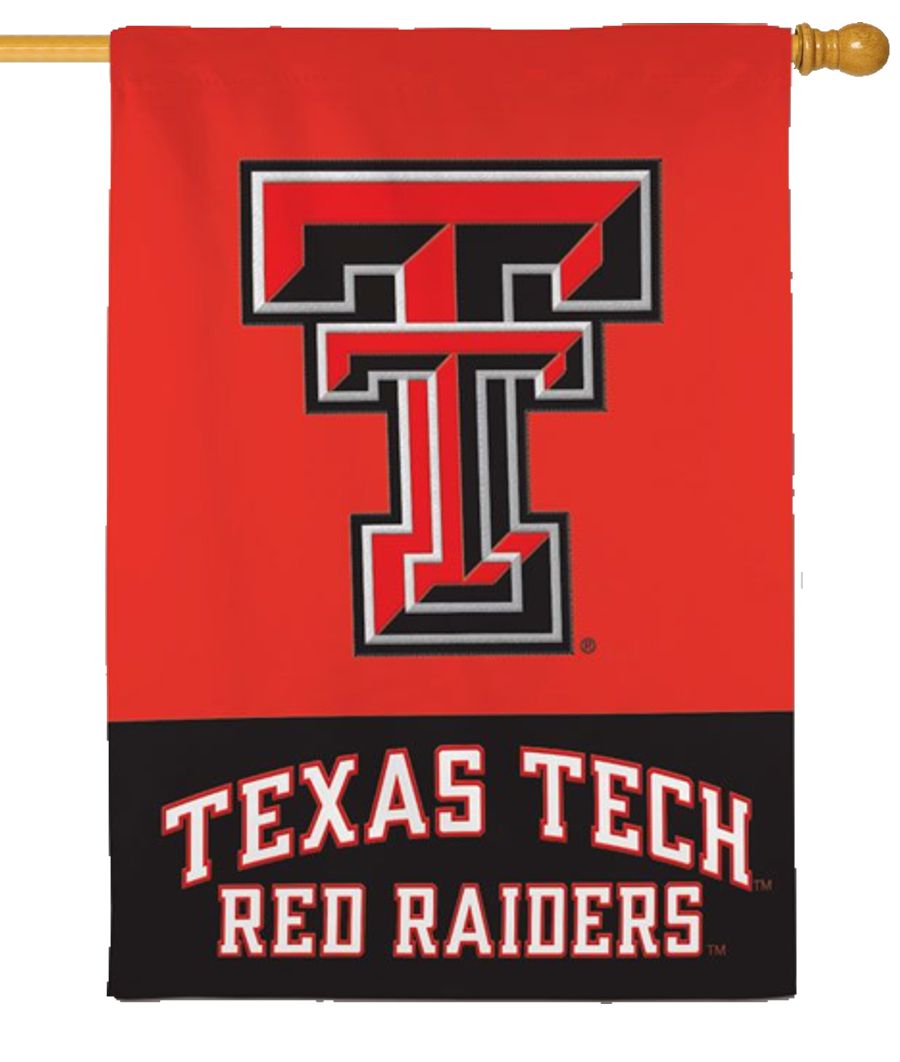 Texas Tech 3×5 Double T Logo Applique Flag - I AmEricas Flags