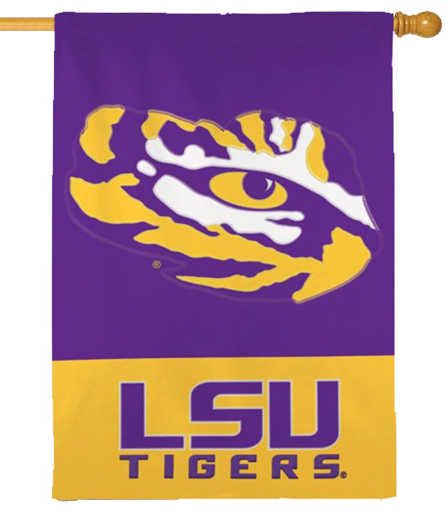 LSU Tiger Eye Applique House Flag - I AmEricas Flags