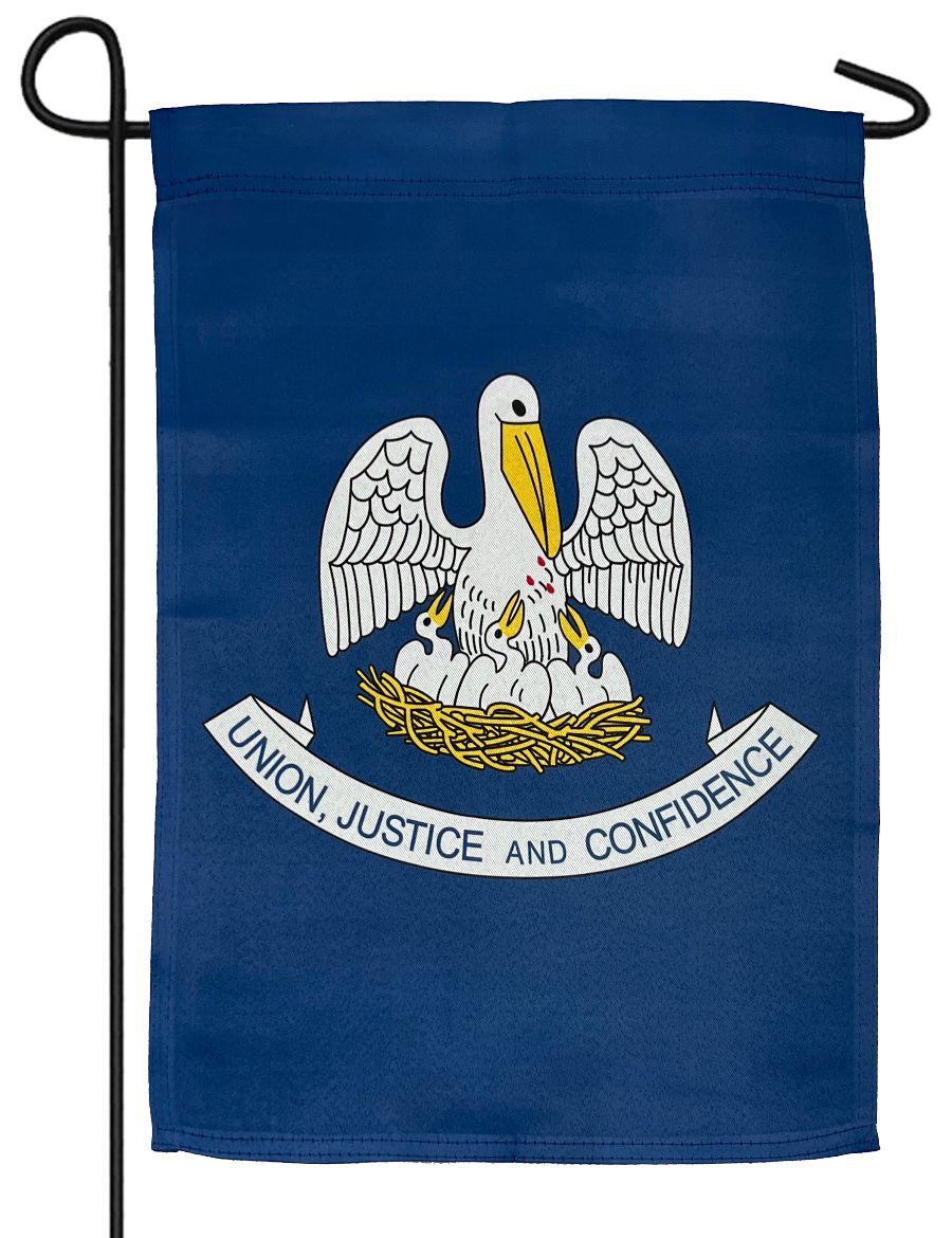 Louisiana State Double Sided Garden Flag - I AmEricas Flags