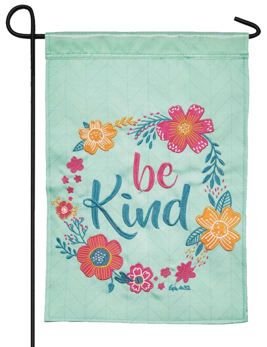 Be Kind Double Applique Garden Flag - I AmEricas Flags