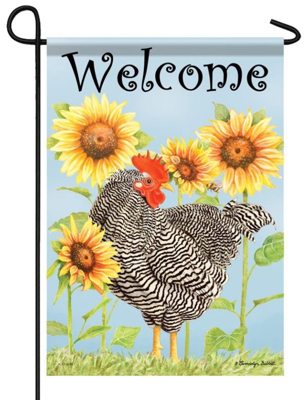 Chickens and Sunflowers Garden Flag - I AmEricas Flags