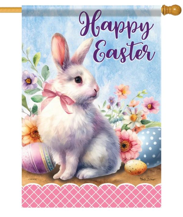 Happy Easter Bunny House Flag - I AmEricas Flags