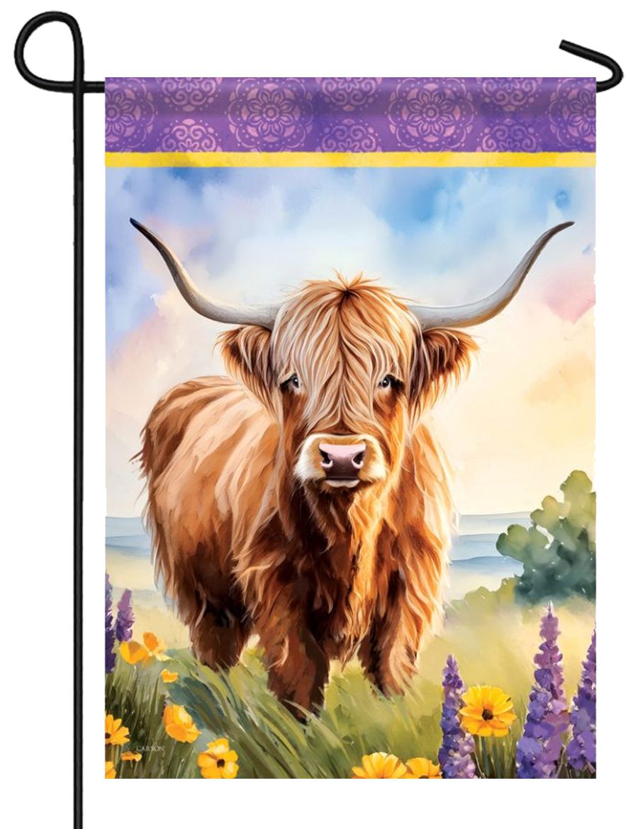 Highland Cow Garden Flag - I AmEricas Flags