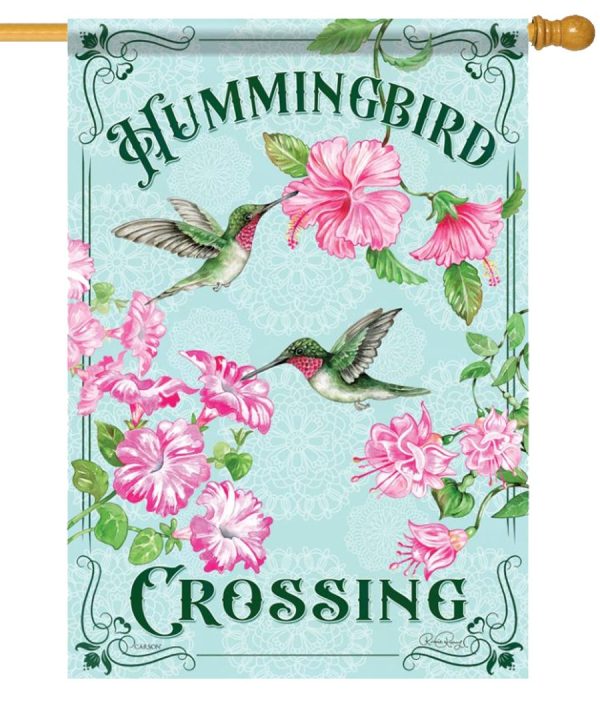 Hummingbird Crossing House Flag - I AmEricas Flags