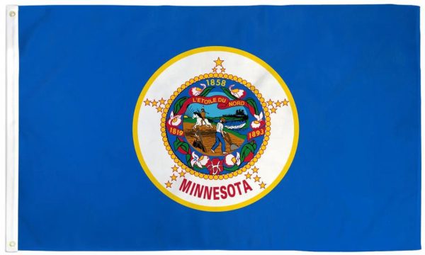 Minnesota State 3×5 Flag – 150 Denier Nylon - I AmEricas Flags