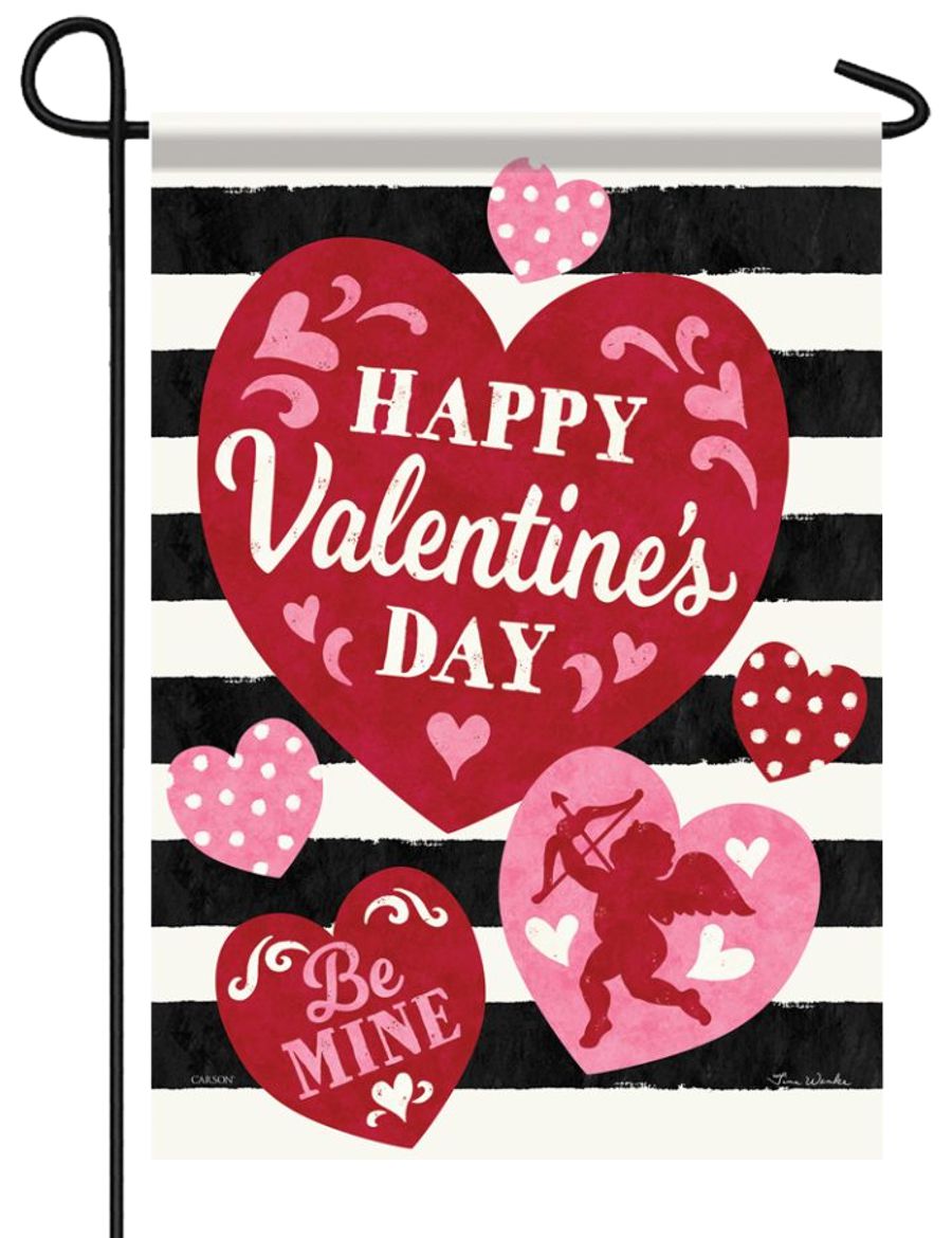 Valentine Stripe Garden Flag - I AmEricas Flags