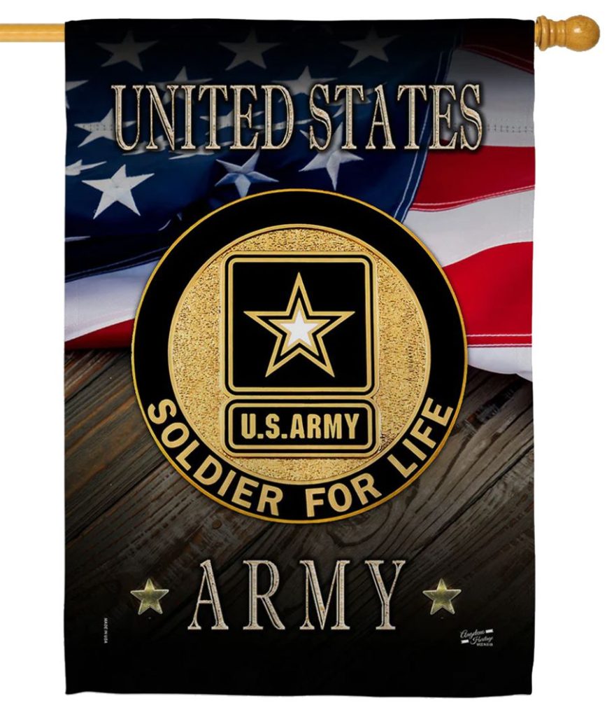 Army Soldier for Life Sublimated House Flag - I AmEricas Flags