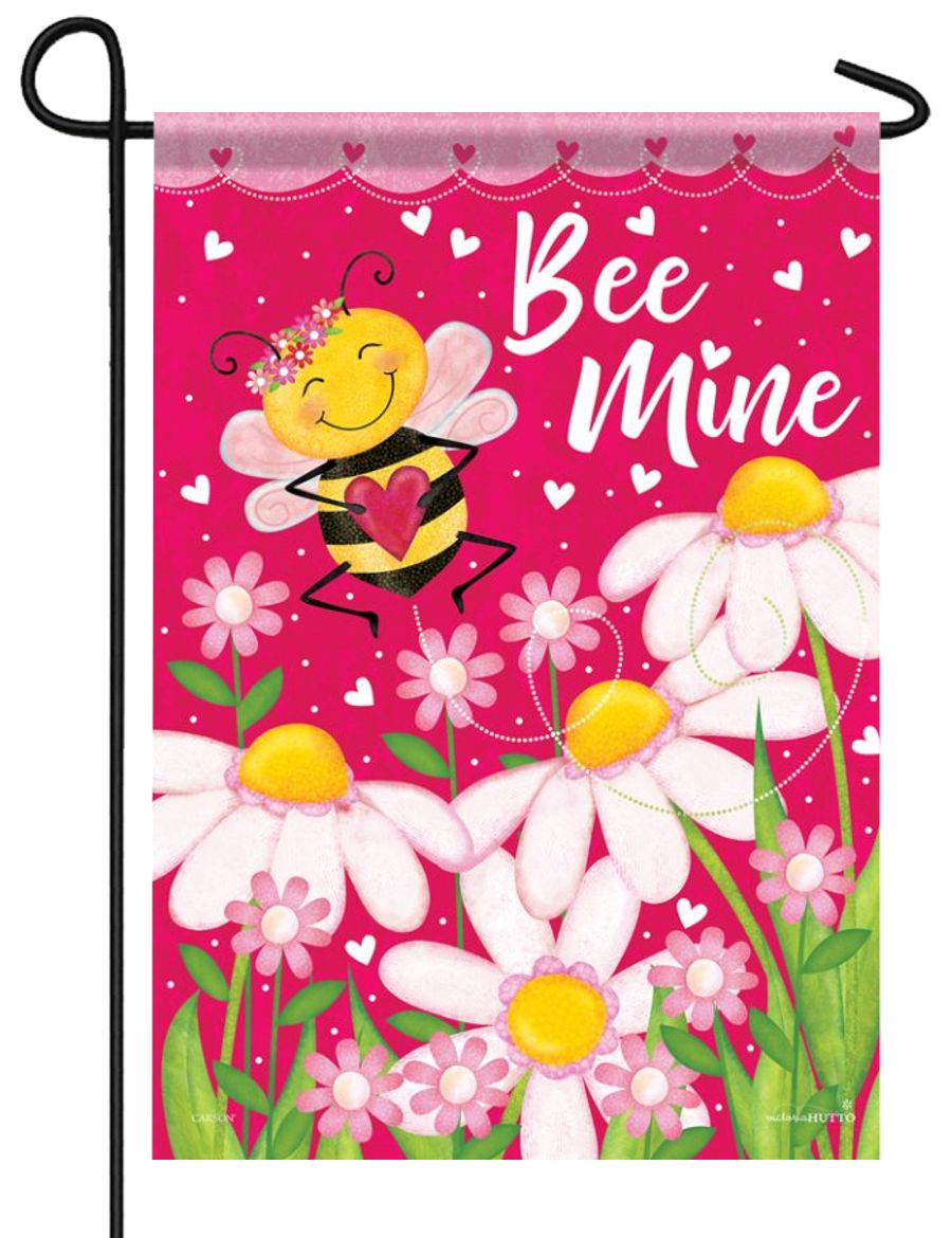 Bee Mine Valentine Garden Flag - I AmEricas Flags