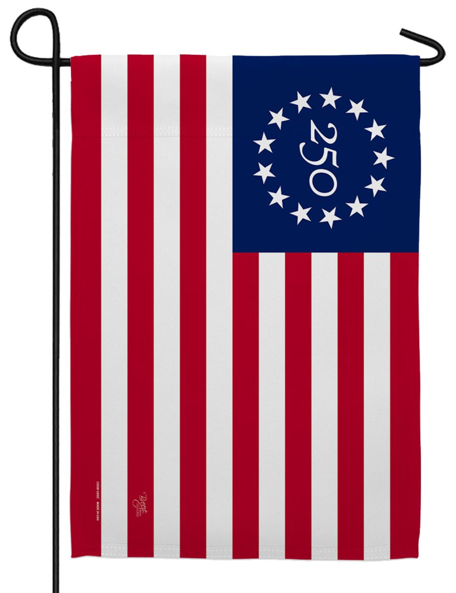 America 250 Betsy Ross Sublimated Garden Flag - I AmEricas Flags